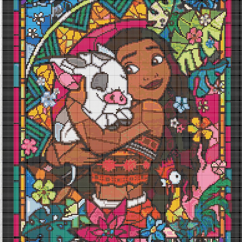 Moana Cross Stitch - Etsy