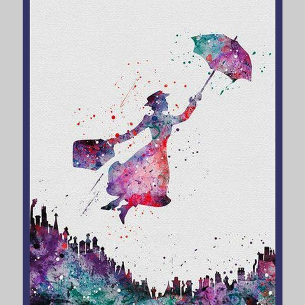 Mary Poppins Cross Stitch Pattern - Etsy