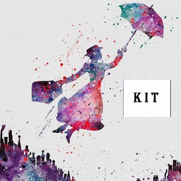 Mary Poppins Cross Stitch Pattern - Etsy