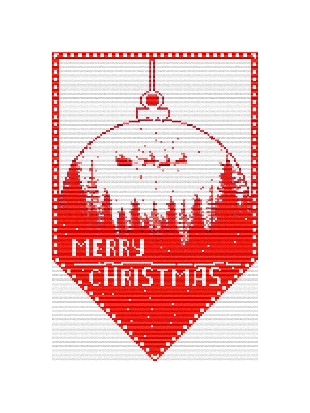 Santa Claus Christmas Garland Christmas Toy 942 Modern Easy - Etsy
