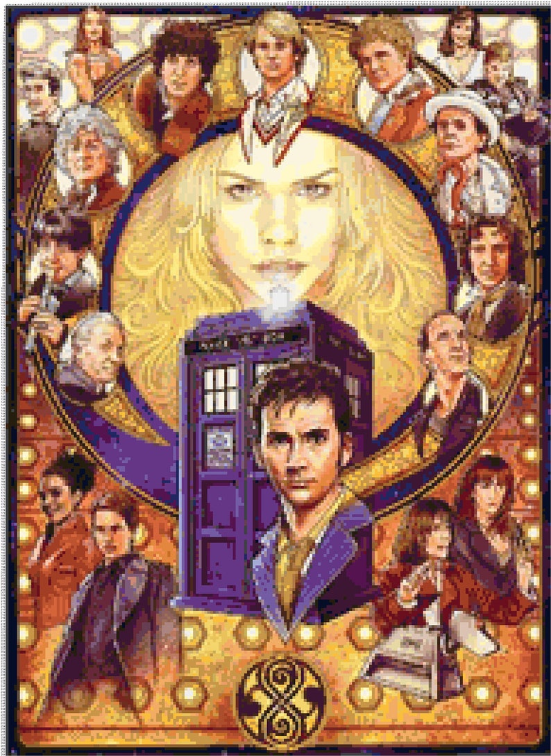 Doctor Who Tardis 141 Modern Cross Stitch Pattern Counted | Etsy