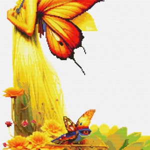 DIY Cross Stitch Set Four Seasons Fairy Winter Spring Summer Autumn ...