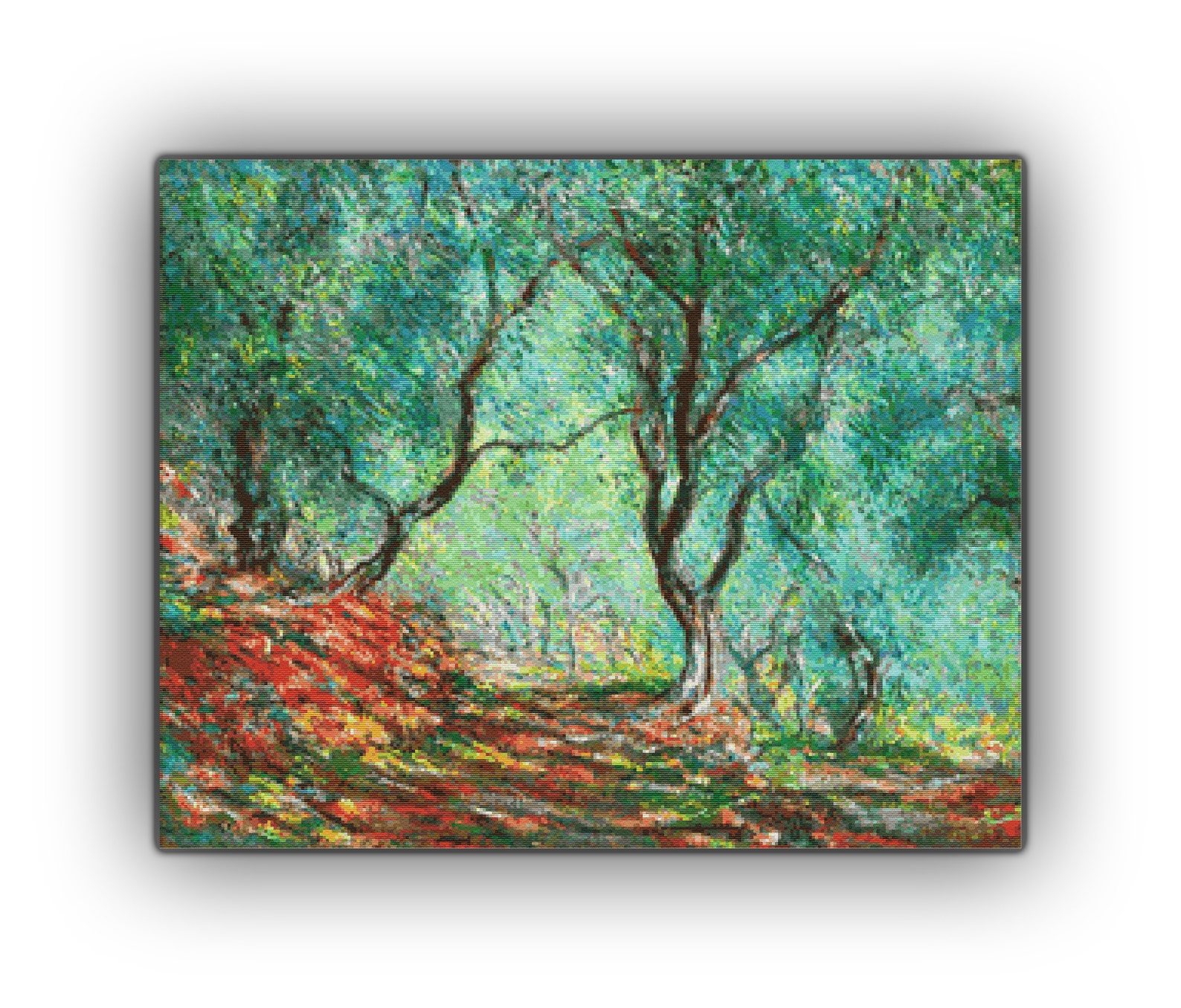 Claude Monet Olive Tree Wood in the Moreno Garden 125 Modern - Etsy