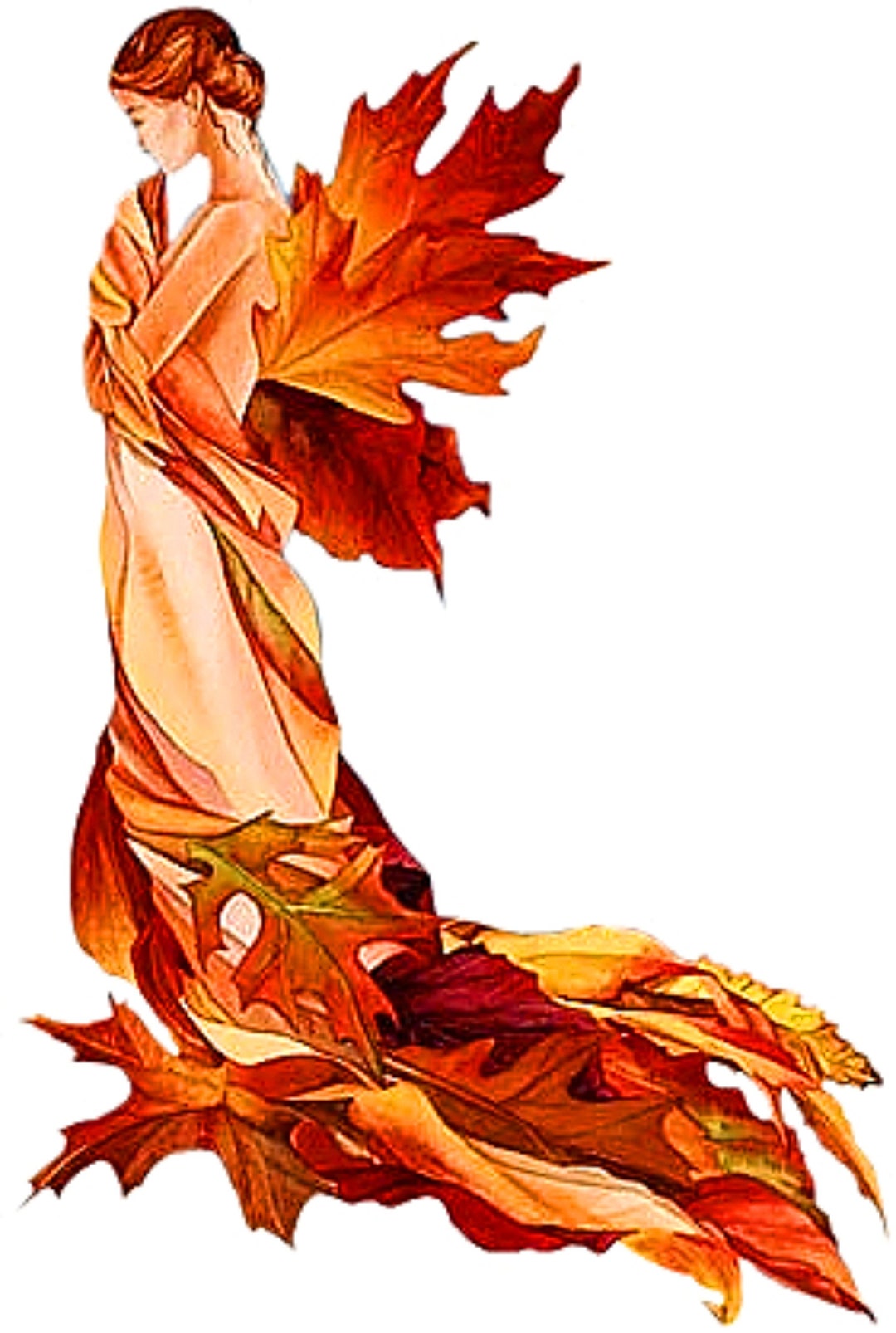 Autumn Fairy 787 Modern Cross Stitch Pattern Counted Cross Stitch Chart ...