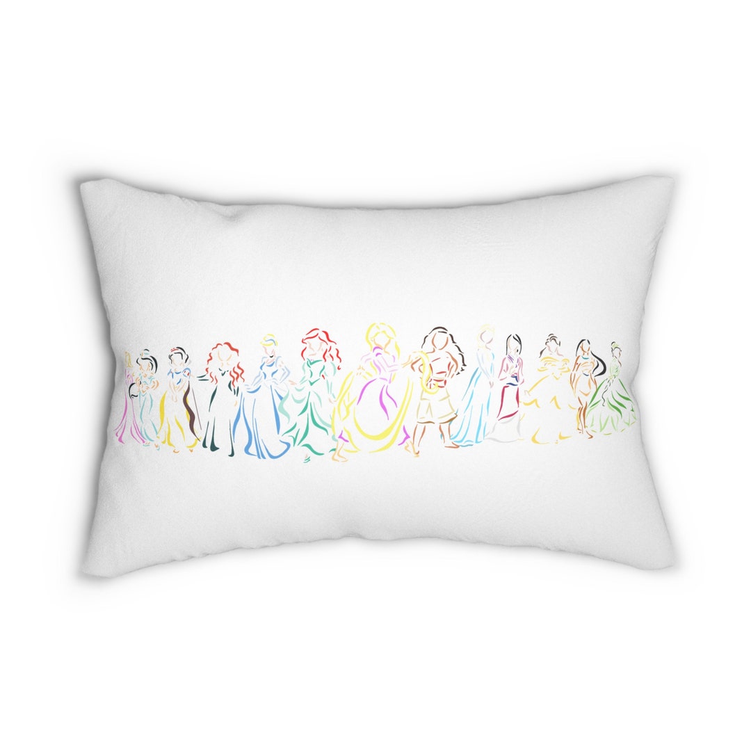 All Princesses Spun Polyester Lumbar Pillow - Etsy