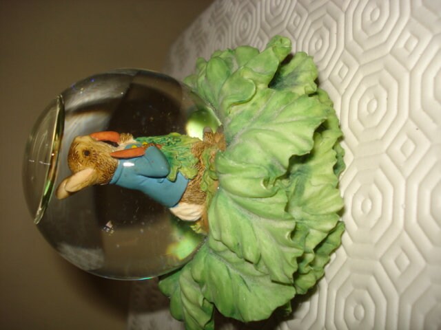 Peter Rabbit Eating Radish Mini Water Ball. - Etsy