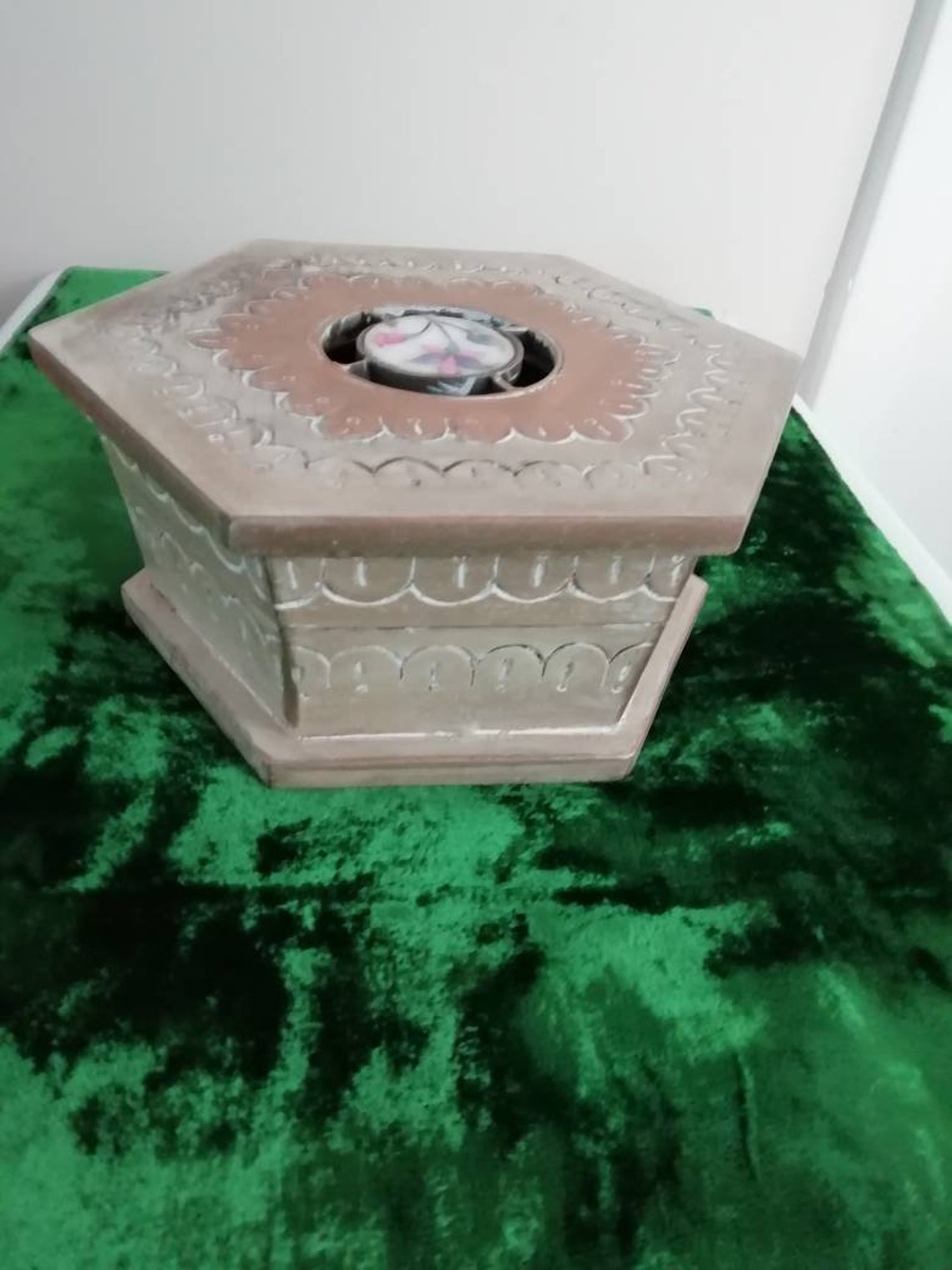 Vintage Octagonal Jewellery Box. - Etsy