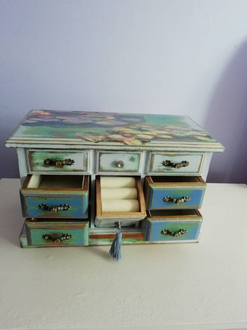 Monet Inspired Jewellery Box. - Etsy
