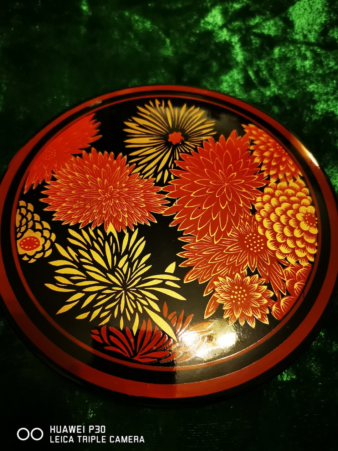 Japanese Round Vintage Lacquered Box. - Etsy