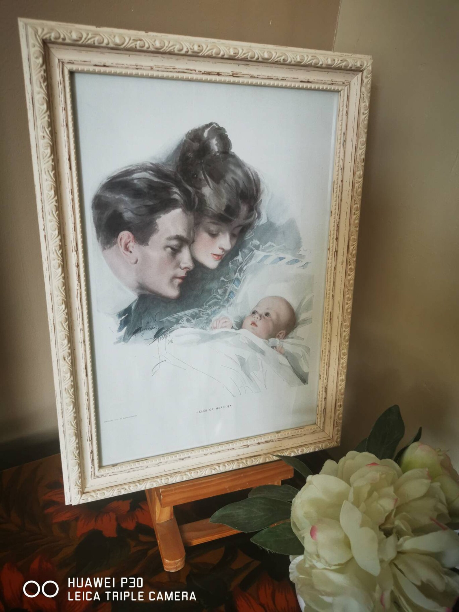 Vintage Framed Picture of Parents With Boy Child. 1917. - Etsy