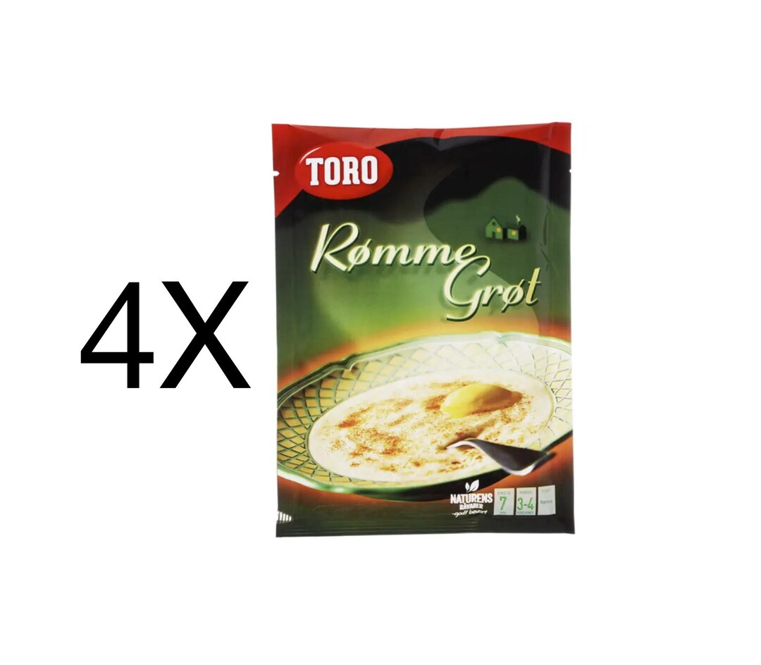 Toro Rømmegrøt Norwegian Sour Cream Porridge Dessert 4x186g - Etsy