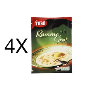 Toro Rømmegrøt Norwegian Sour Cream Porridge Dessert 4x186g - Etsy