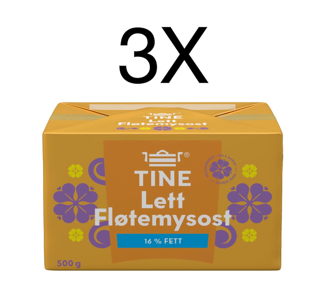Tine Brunost Norwegian Brown Cheese Fløtemysost 3x500g - Etsy