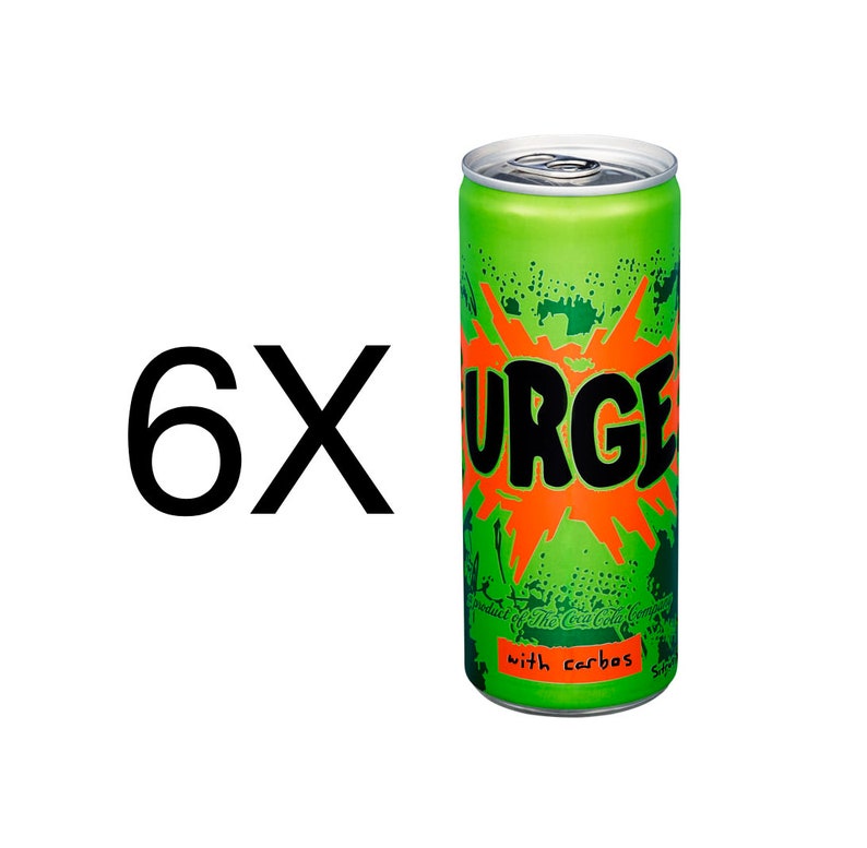 Surge Urge Soda Citrus Flavor Soft Drink Beverage 6X250ML brand New - Etsy