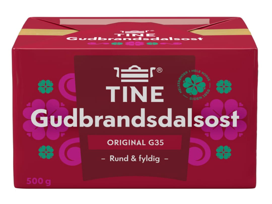 Tine Brunost Norwegian Brown Cheese Gudbrandsdalsost 500g - Etsy