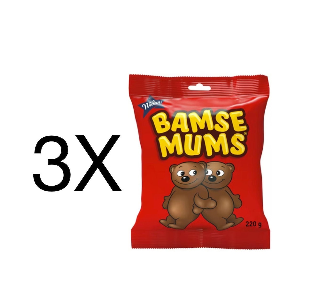 Nidar Bamse Mums Norwegian Chocolate Candy 3x220g Bamsemums - Etsy