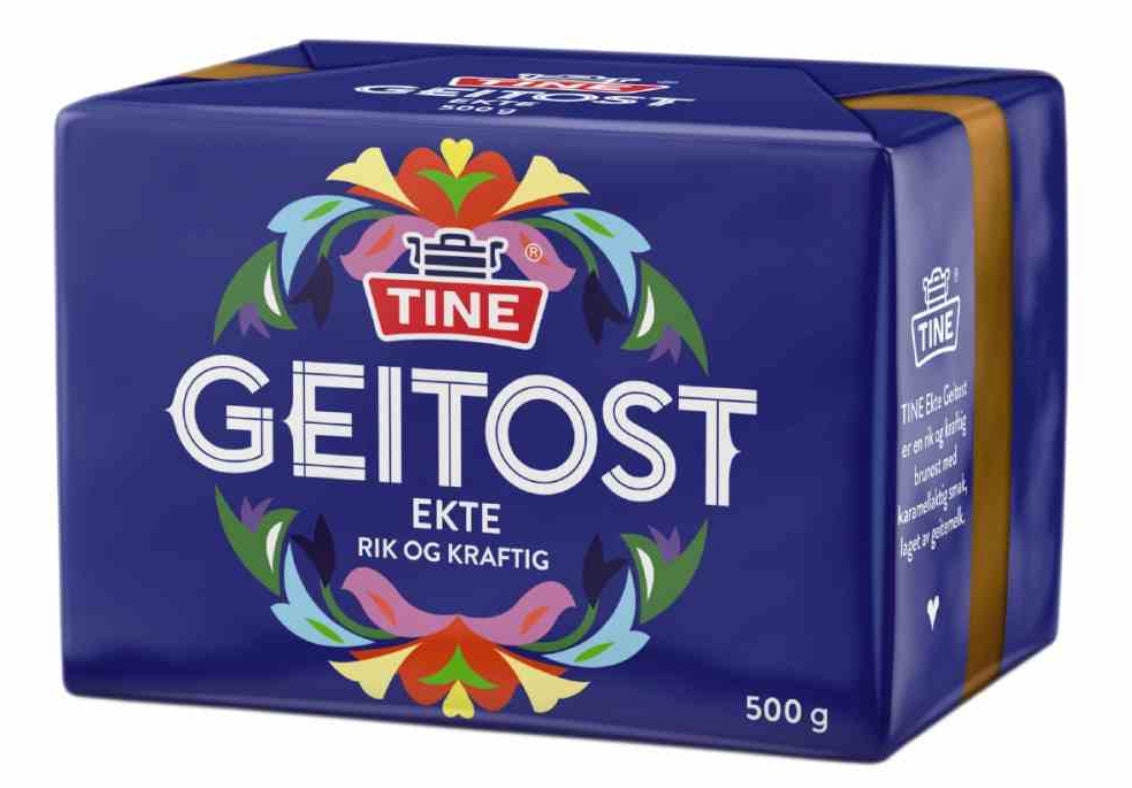 Tine Brunost Norwegian Brown Cheese Geitost 500g Caramel Taste - Etsy