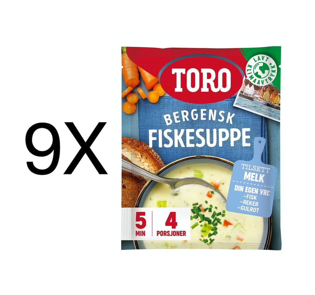 Bergensk Fiskesuppe Norwegian Fish Soup Bergen Toro Packet 9x81g - Etsy