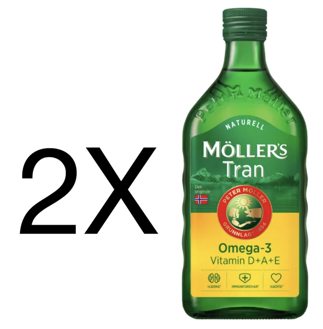 Möller's Tran Norwegian Fish Oil Original Natural Taste Omega-3 Møllers ...