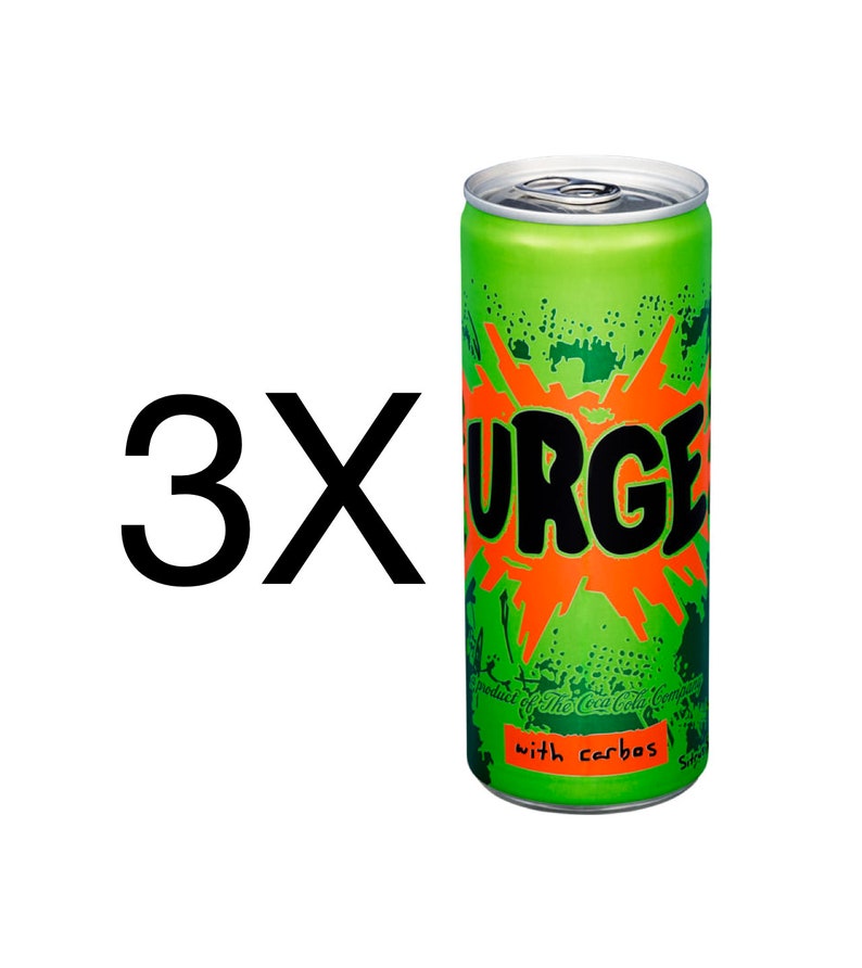 Surge Urge Discontinued Soda Soft Drink NEW Beverage Citrus Flavor ...