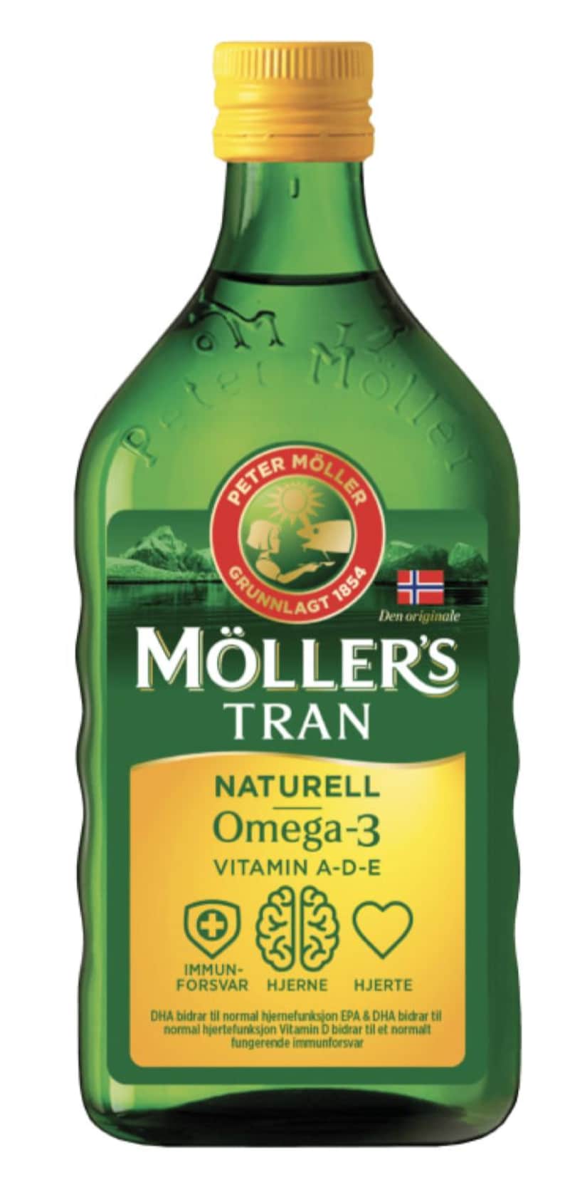 Möller's Tran Norwegian Fish Oil Original Natural Taste Omega-3 Møllers ...