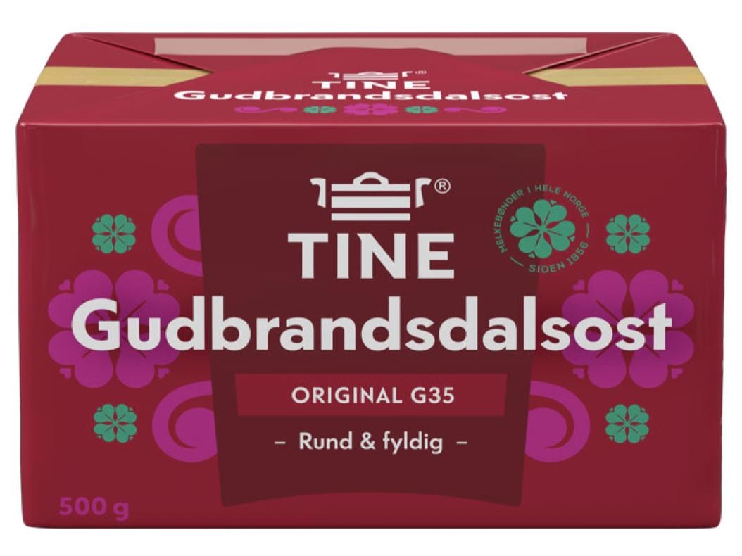 Tine Brunost Norwegian Brown Cheese Gudbrandsdalsost 500g - Etsy