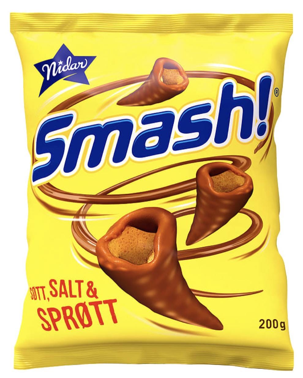 Nidar Smash Norwegian Milk Chocolate Snacks 4x200g - Etsy