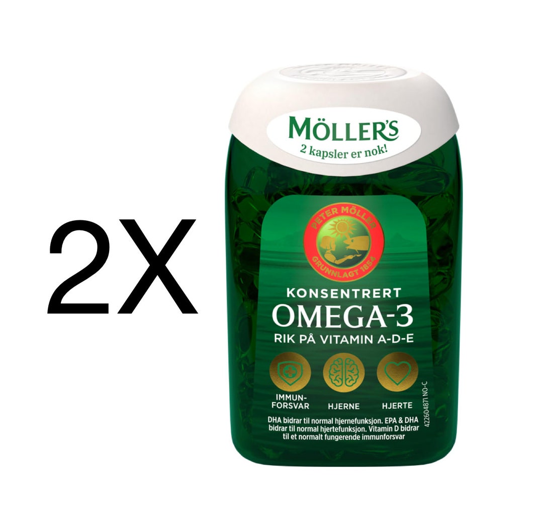 Möller's Tran Original Norwegian Fish Oil Omega 3 2X112 Capsules - Etsy