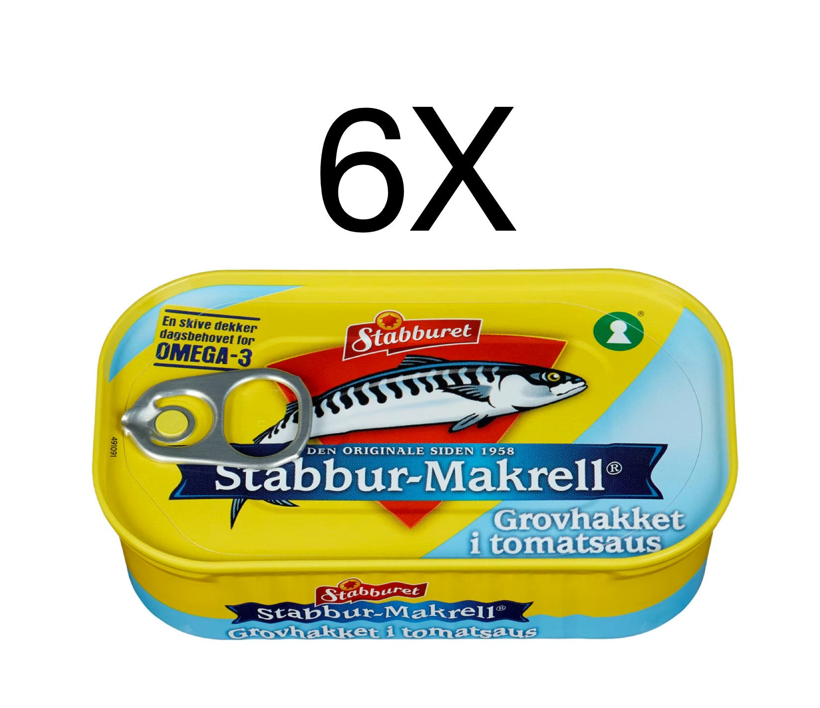 Stabbur-makrell Makrell I Tomat Mackerel Chopped Tomato Sauce 6x110g ...