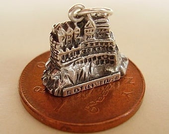 Sterling Silver Scotland Edinburgh Castle Charm - Etsy