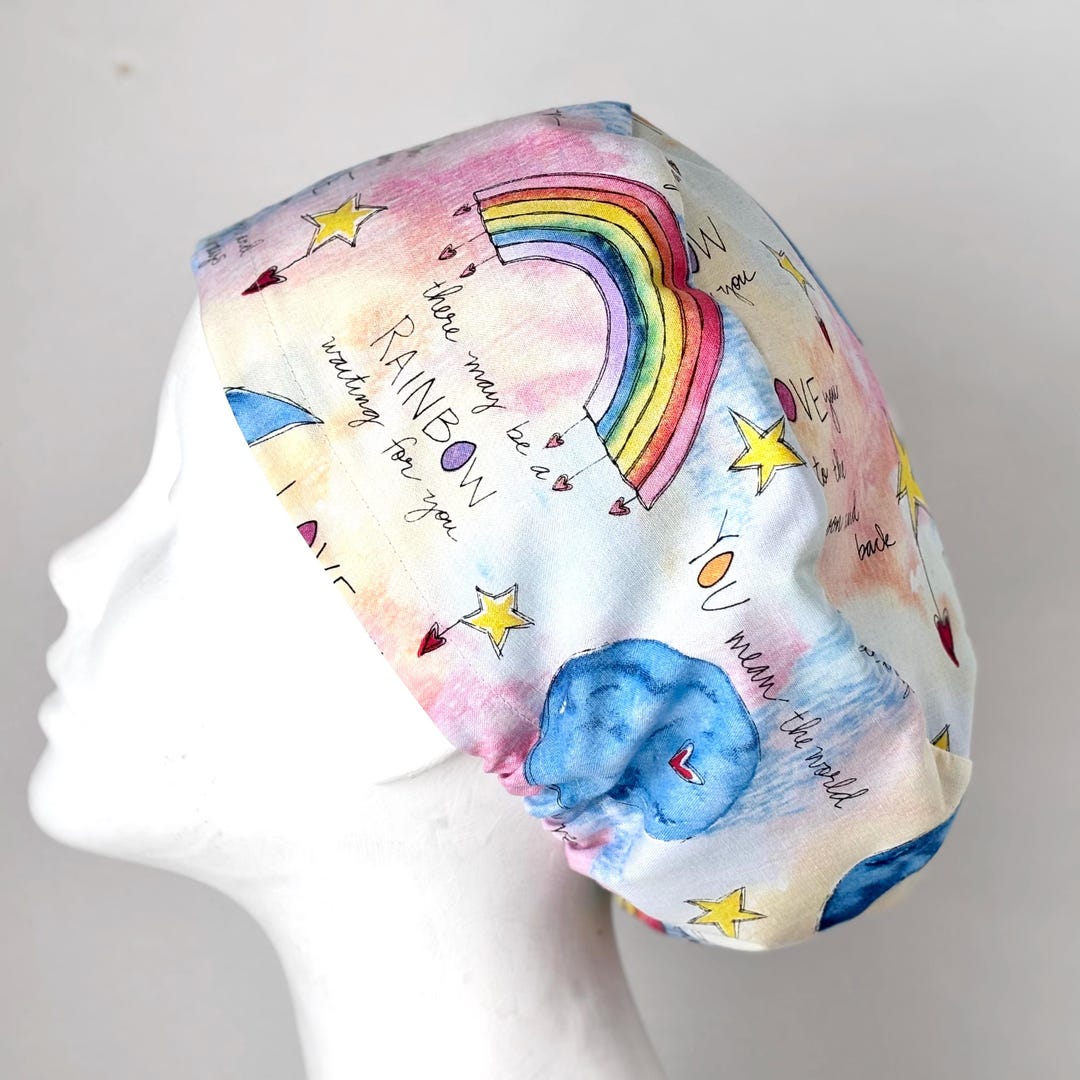 MOON AND BACK European Style Surgical Scrub Cap or Snood, Regular or ...