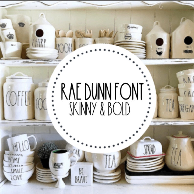 Rae Dunn Font Rae Dunn SVG Rae Dunn Font SVG Cricut Font | Etsy