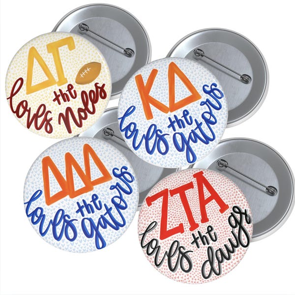 Sorority Buttons - Etsy