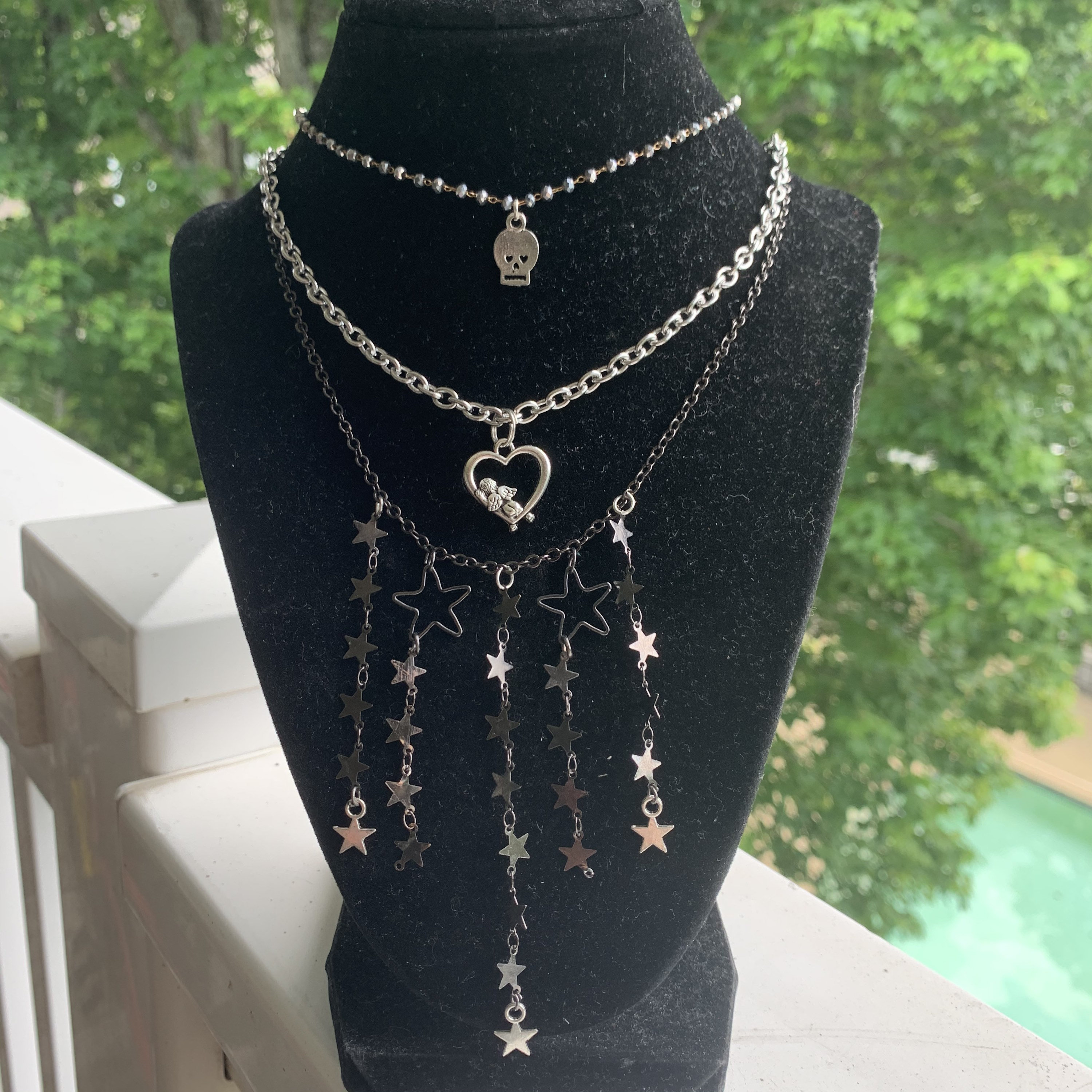 Egirl heart pendant Cupid Cable Chain Choker | Etsy