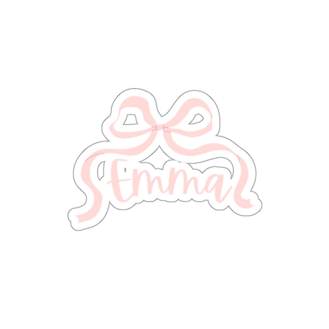 Personalized Coquette Bow Name Sticker for Stanley Cup, Waterproof ...