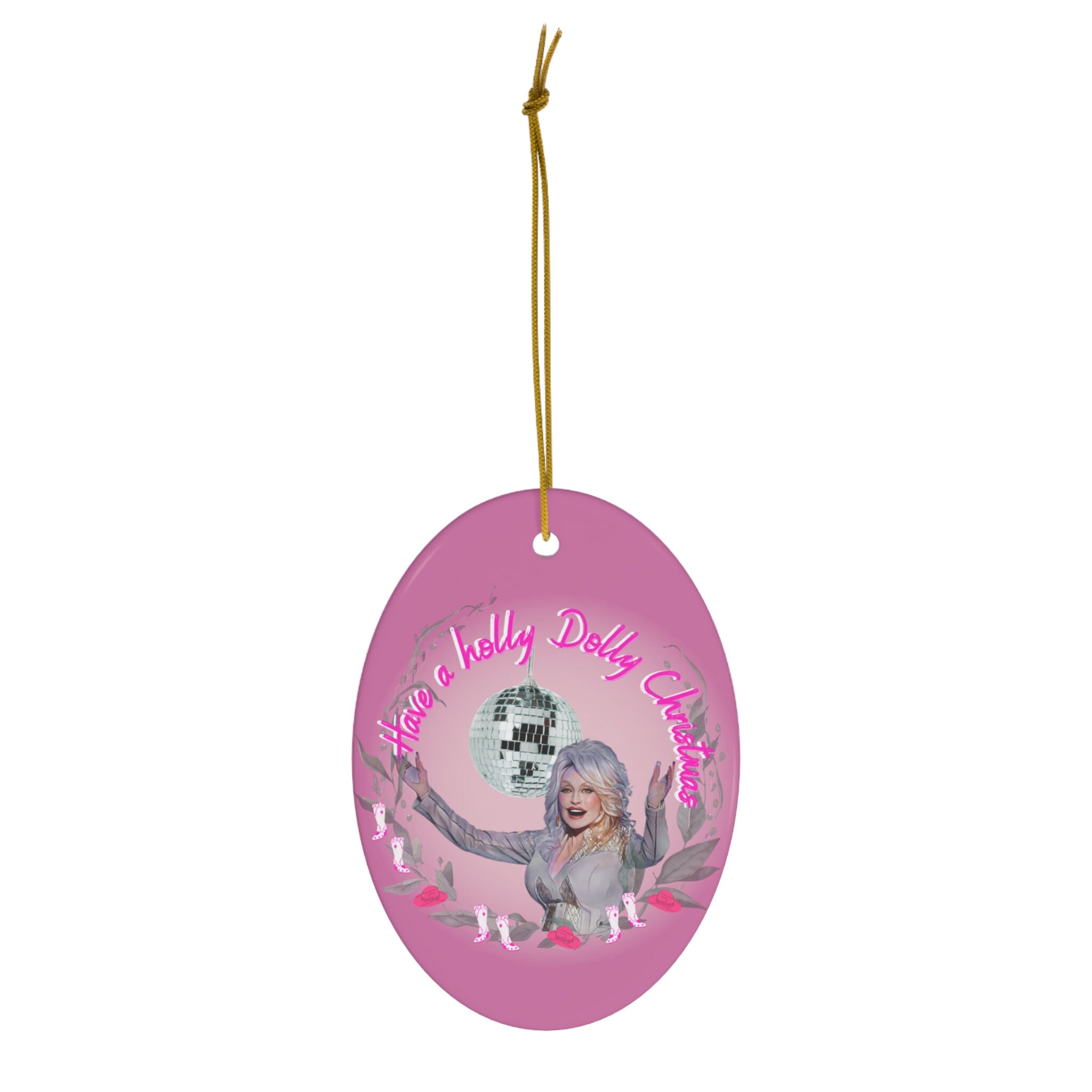 Dolly Parton Christmas Ornament WWDD in Dolly We Trust Country Singer ...