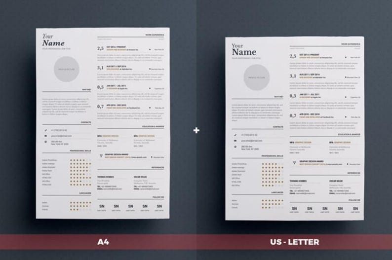 Stand Out With a Stunning Infographic Typographic Resume | Creative ...