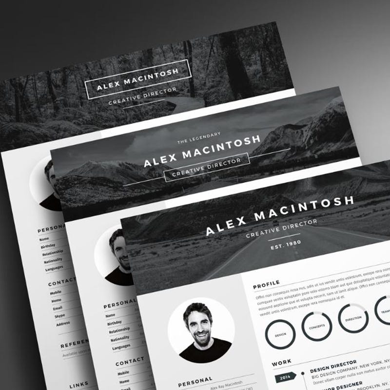 Cover Letter Business Card Resume - Etsy