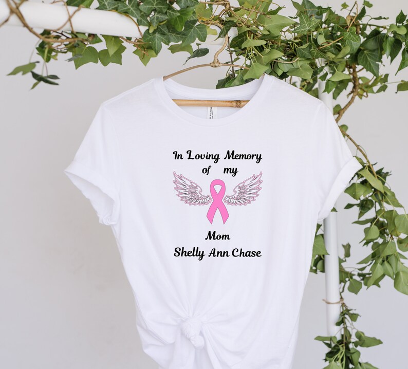 In Loving Memory T-shirt: Pink Ribbon Memorial Tee - Etsy