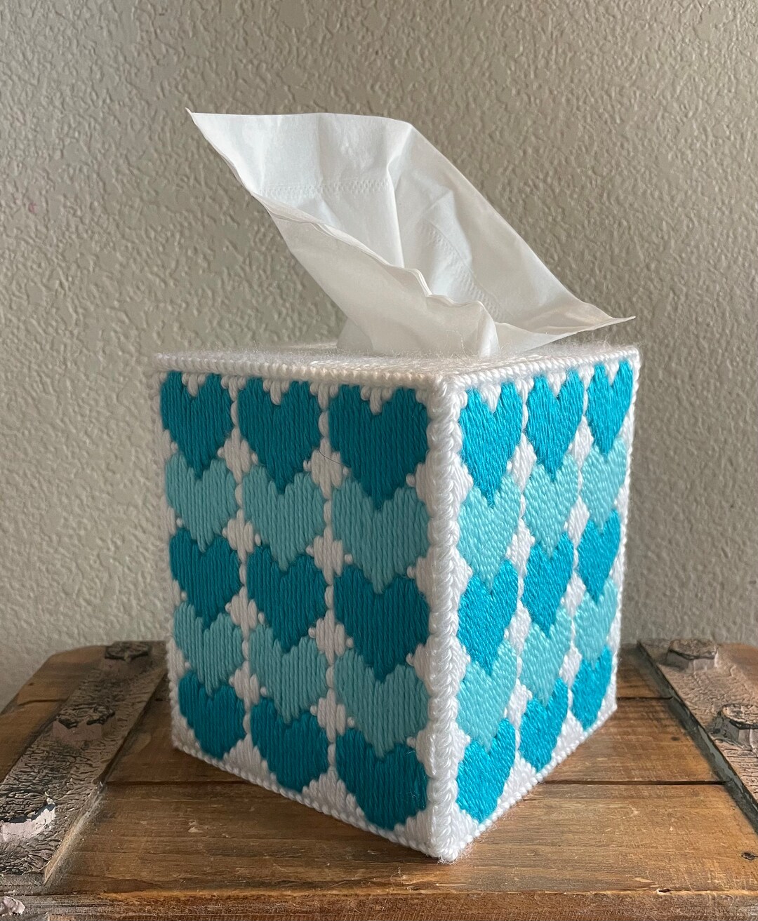 Tissue Box Cover With Hearts, Valentine's Day Decor, Gift for ...