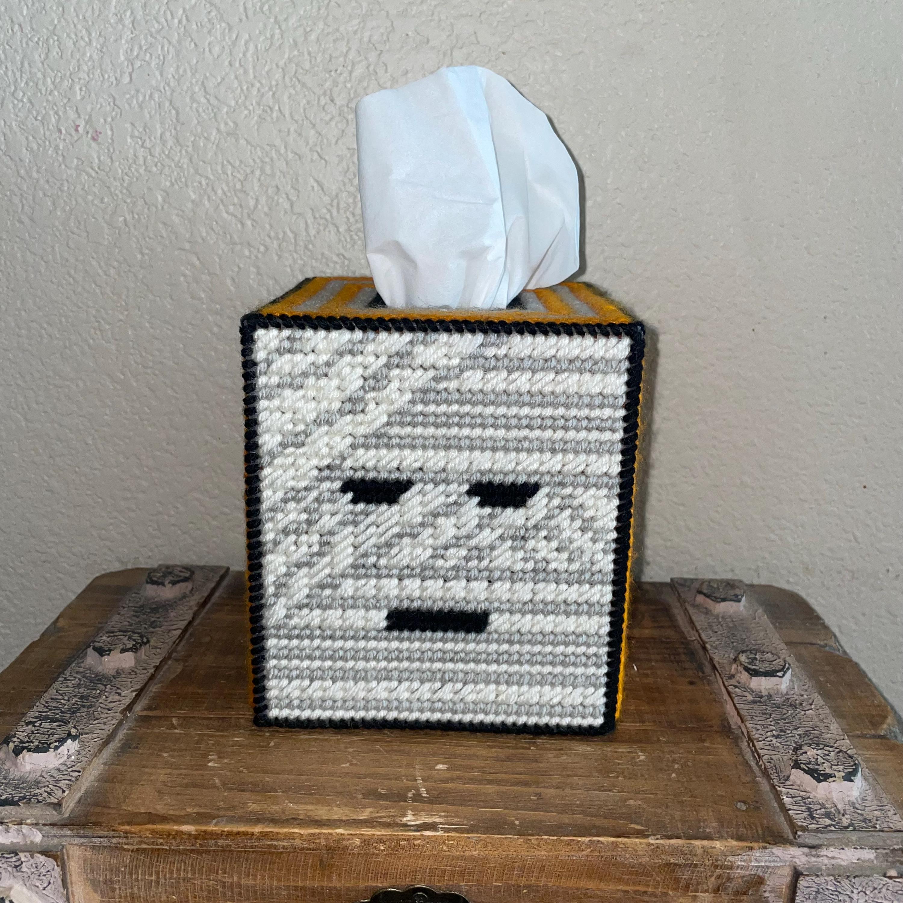 Halloween Tissue Box Cover, Pumpkin Face, Mummy Face, Happy Halloween ...