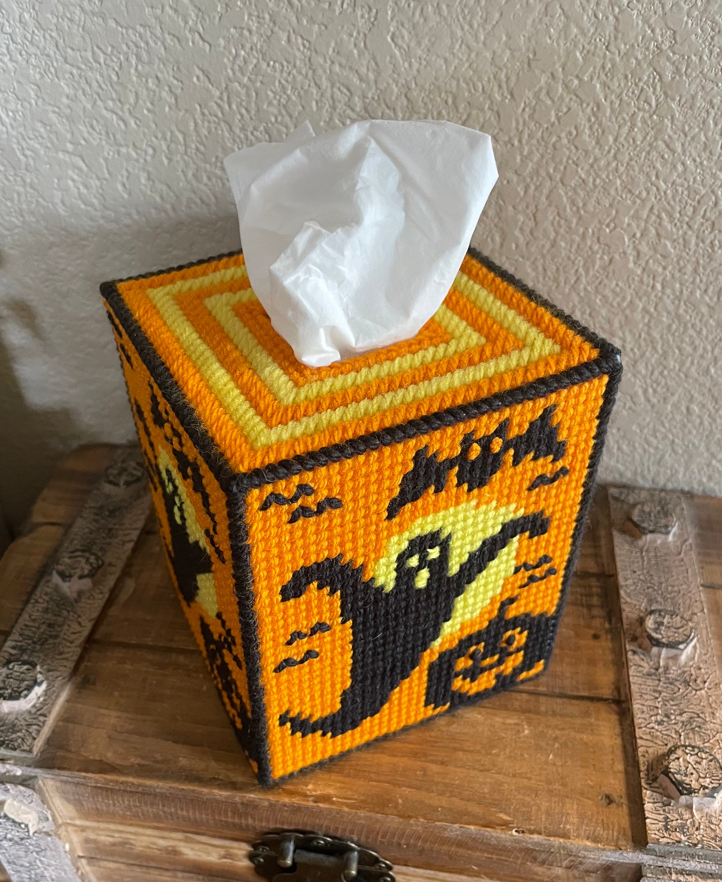 Halloween Tissue Box Cover for the Spooky Season, October Holiday Decor ...