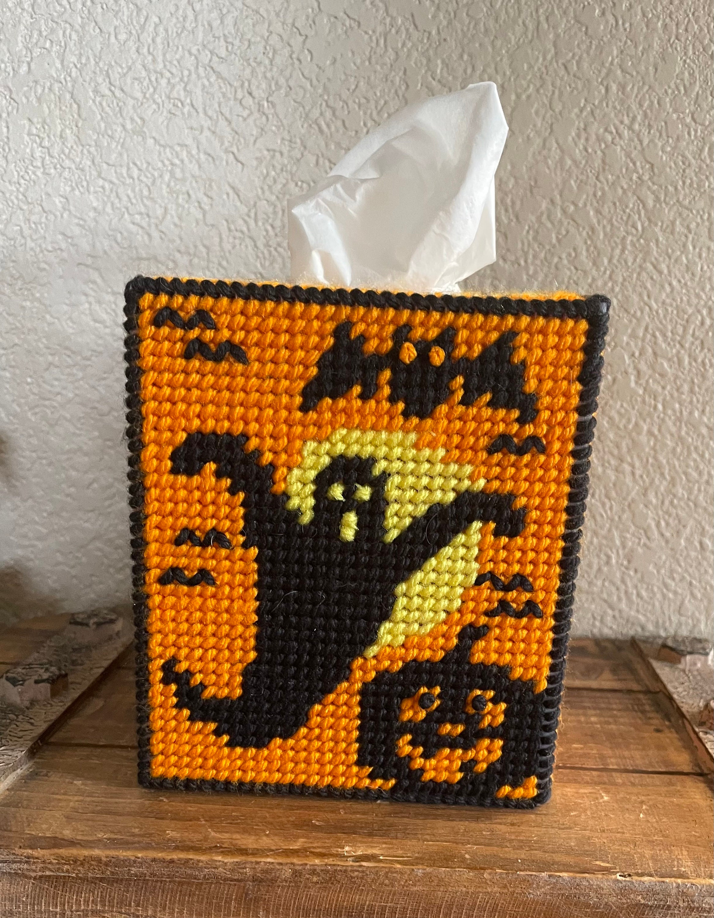 Halloween Tissue Box Cover for the Spooky Season, October Holiday Decor ...