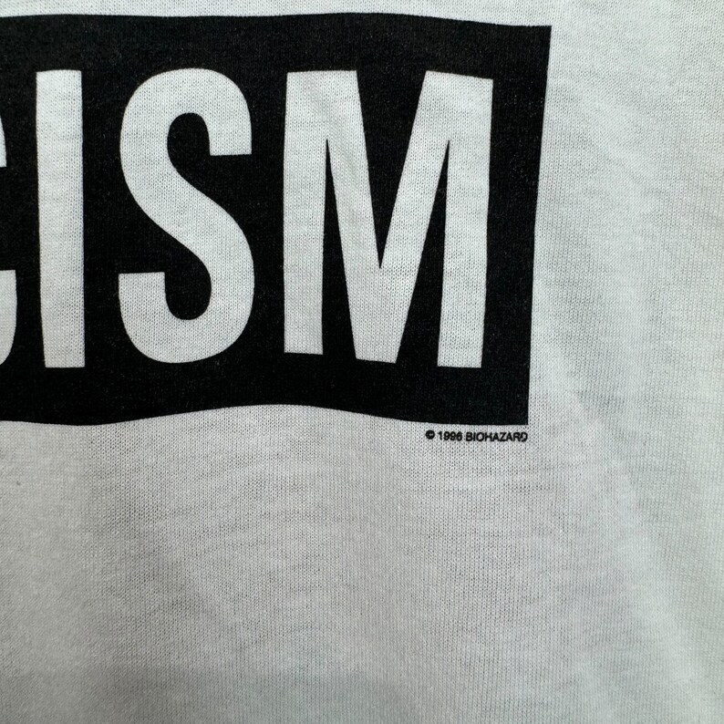 Vintage 1996 Biohazard Eracism Ringer Tee T Shirt 90s - Etsy