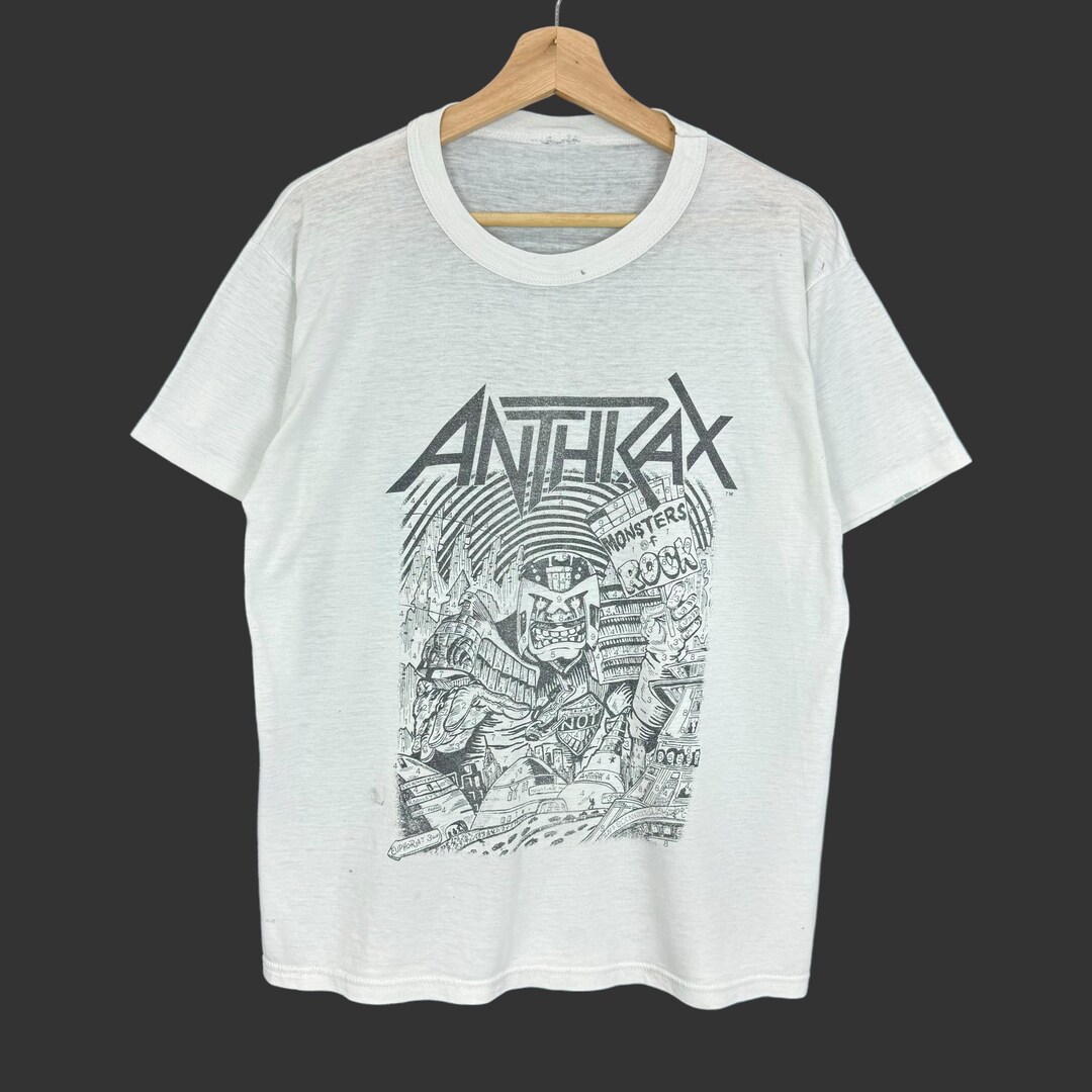 Vintage 1988 Anthrax Monster of Rock Tour Tee T Shirt 80s - Etsy