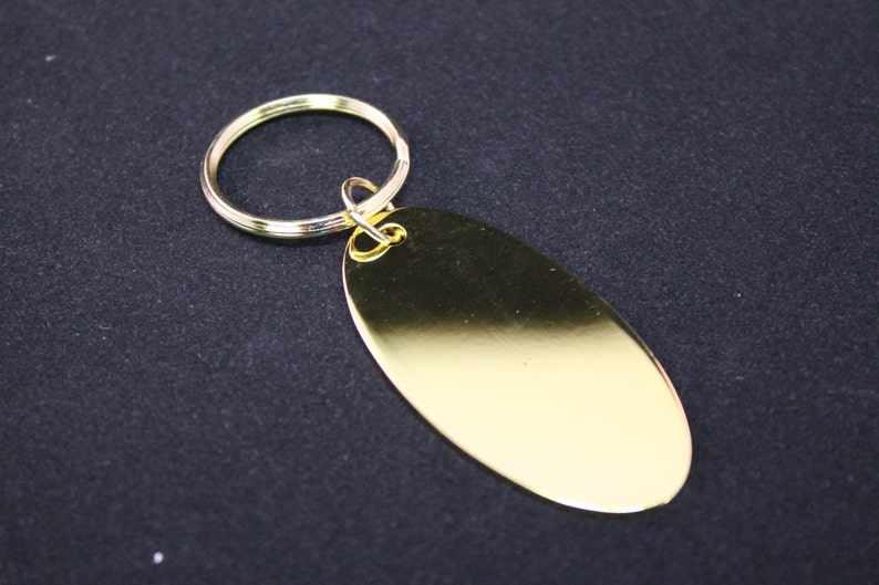 Engravable Oval Brass Key Fob With FREE SHIPPING - Etsy