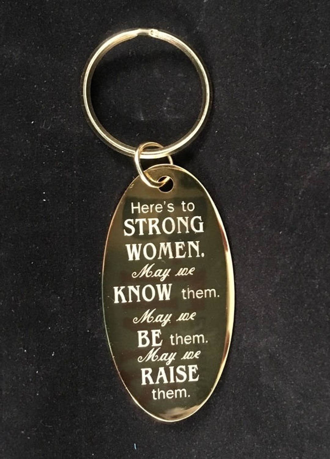 Engravable Brass Oval Key Fob - Etsy
