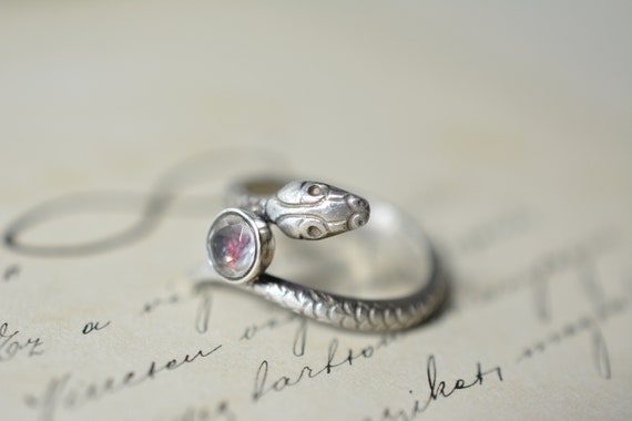 SALE! ANTIQUE Victorian Foil Paste Setting Serpent St… - Gem