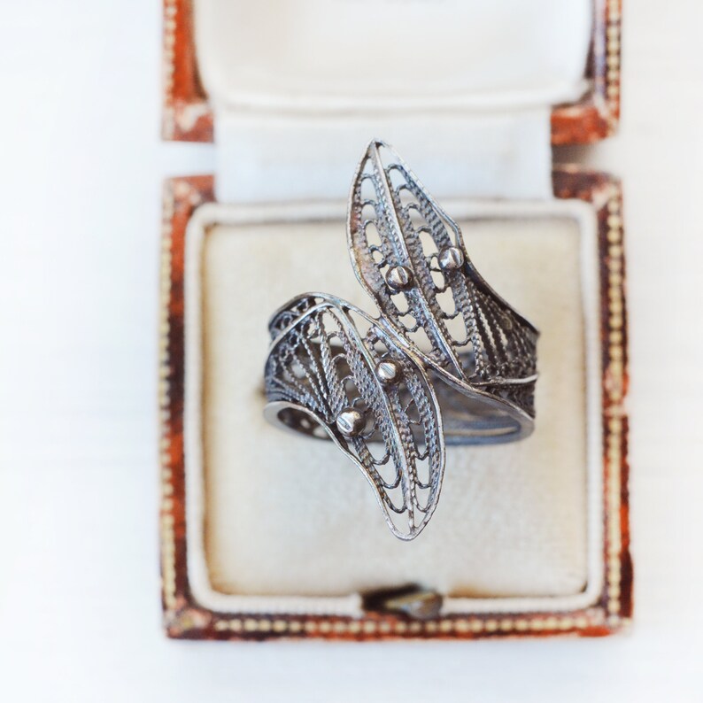 VINTAGE 'lace' Snake Ring Filigree Sterling Silver - Etsy