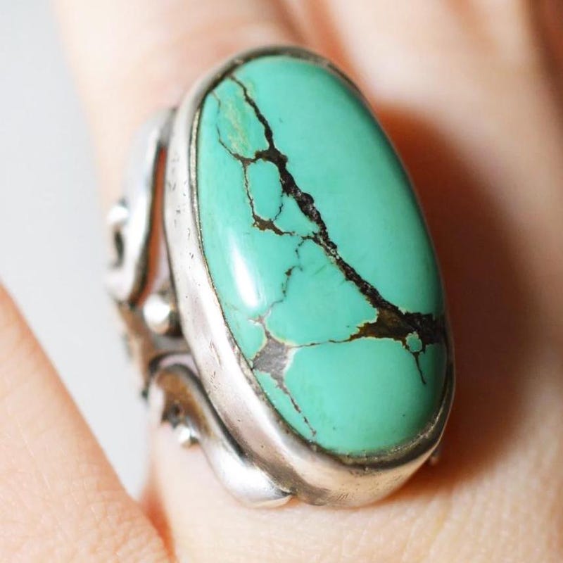 Turquoise Statement Ring - Etsy